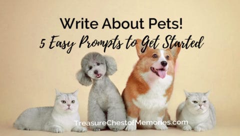 Write About Pets! 5 Easy Prompts to Get Started - Treasure Chest of ...