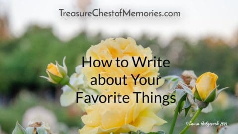 How to Write about Your Favorite Things-They Tell a Lot About You ...